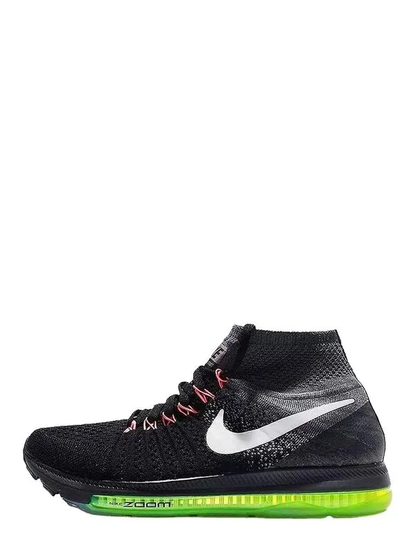 Nike Zoom All Out Flyknit - Black/white/green