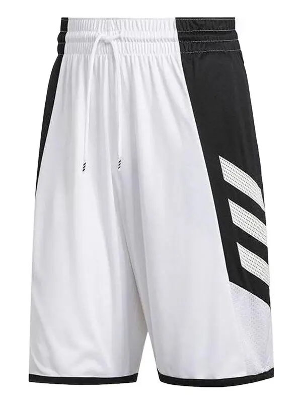 Adidas Quick-dry Basketball Shorts - White/black