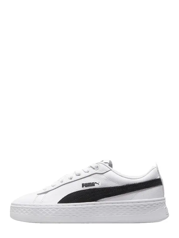 PUMA Smash Platform L Sneakers - Black And White