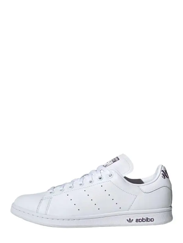 Adidas Originals Stan Smith Low Top Sneakers - White/purple