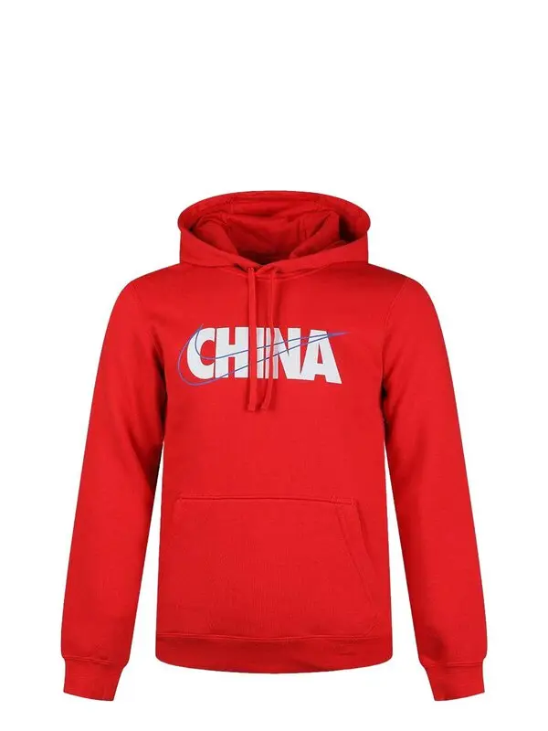 Nike Graphic Logo Hoodie - Red