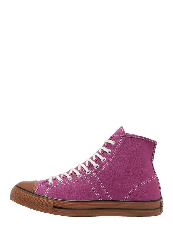 CONVERSE Canvas Lucky Star High Top Sneakers - Red/yellow