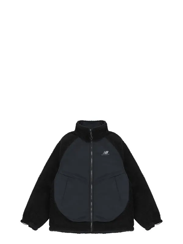 NEW BALANCE Reversible Zip-up Jacket - White/black