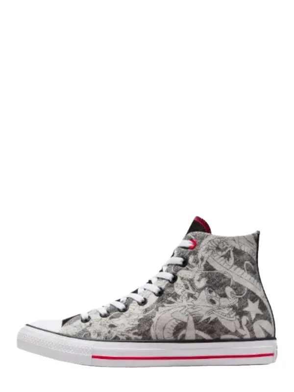 CONVERSE Chuck Taylor All Star High Top "dragon Graphic - Black/white/red