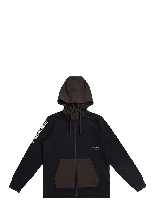 Nike Solid Color Alphabet Zipper Hooded Jacket - Default Colorway
