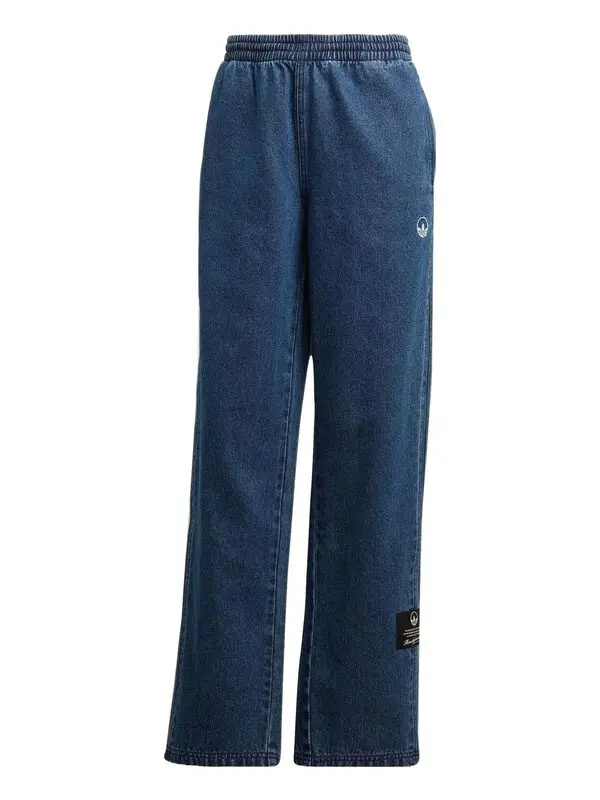 Adidas Mid-rise Denim Pants - Blue