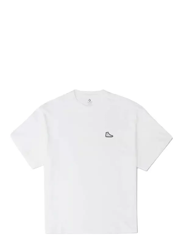 CONVERSE Loose Fit Tea Tee Asia Sizing - White