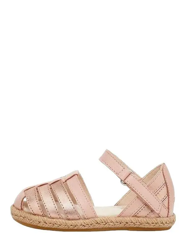 UGG Matilde Metallic Espadrille Sandals - Beige/red