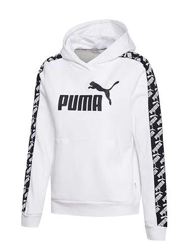 PUMA Amplified Cropped Hoodie - White/black