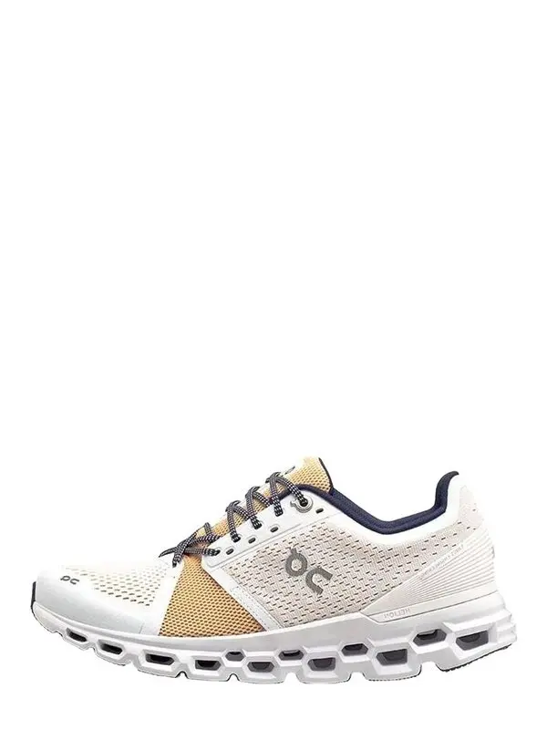 On Cloudstratus Athletic Sneakers - White/yellow