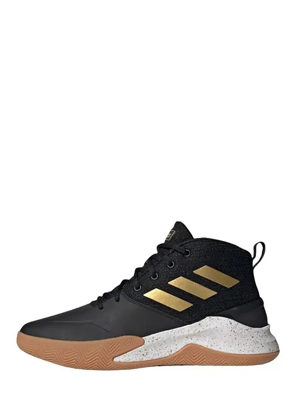 Adidas Own The Game Matte Gold High Top Sneakers - Black