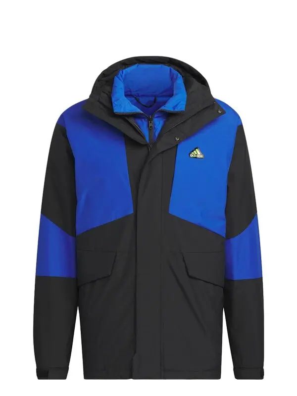 Adidas 3-in-1 Down Jacket - Black/blue