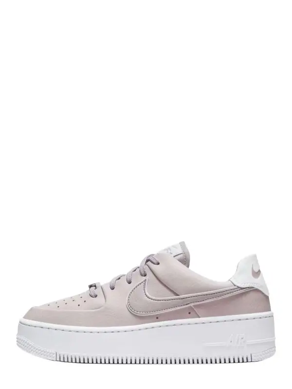 Nike Force 1 Sage Low Platinum Violet Sneakers - Platinum Violet/white/pink