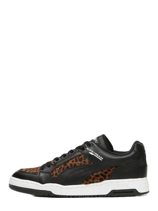 PUMA Slipstream Low Leopard Print Sneakers - Black/brown