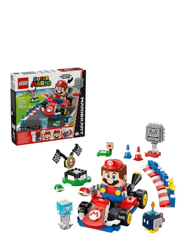 Lego Super Mario Interactive Mario & Standard Kart Set 72043 - Multi-color