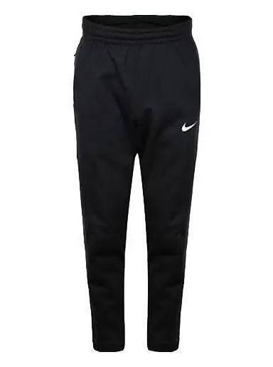 Nike Therma Fleece Drawstring Sports Basketball Long Pants - Black