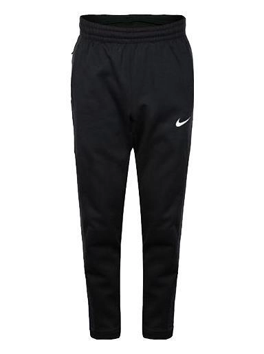 Nike Therma Fleece Drawstring Sports Basketball Long Pants - Black