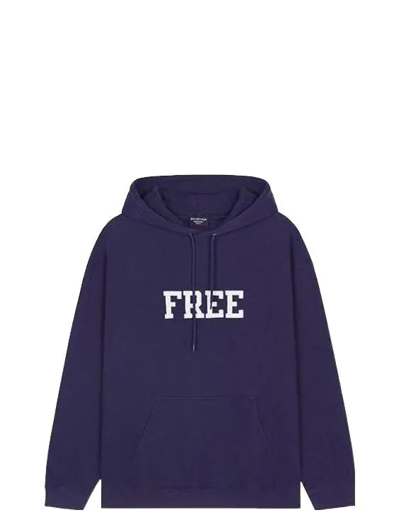 Balenciaga Free Hoodie - Navy