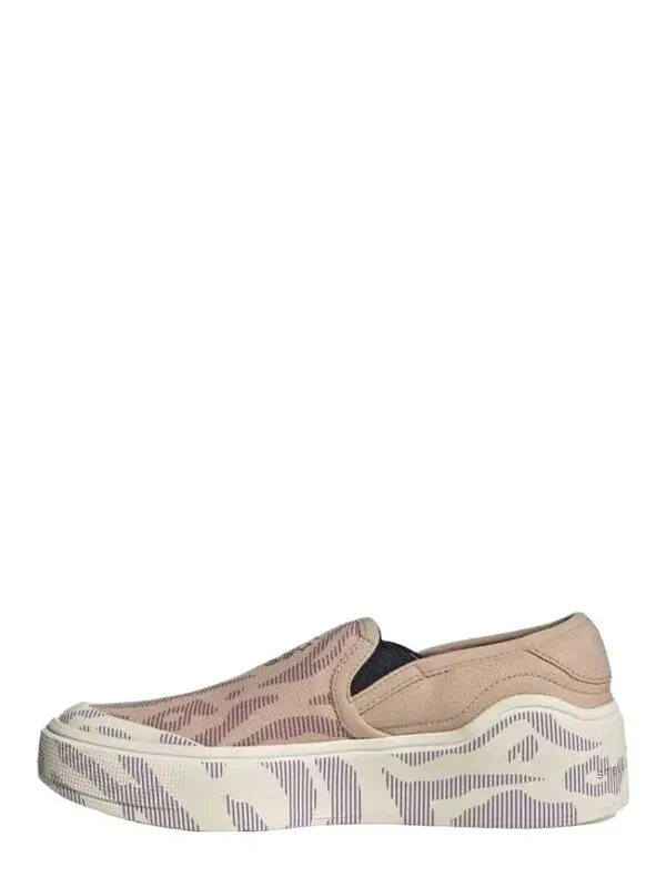 Adidas By Stella Mccartney Court Slip-on Sneakers - Ginger/deep Lilac/legend Ink