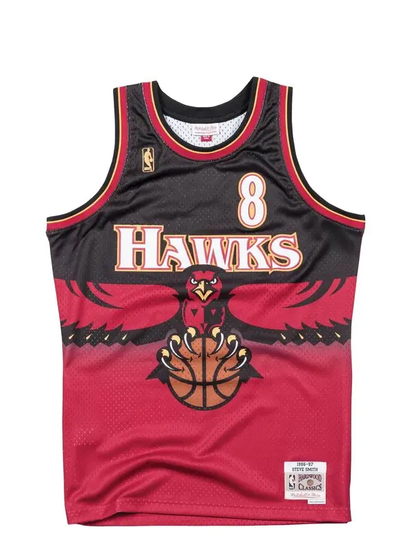 Mitchell & Ness X Nba Atlanta Hawks 1996-97 Road Swingman Jersey - Red/black