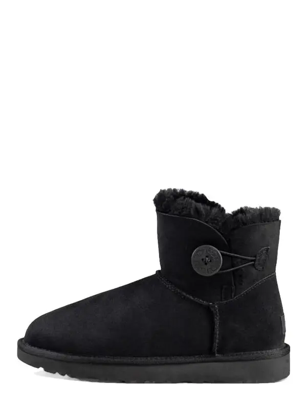 UGG Mini Bailey Button Ankle Boots - Black