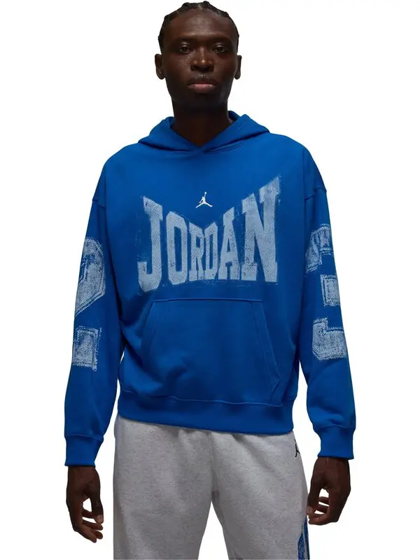 JORDAN Brooklyn Collegiate Oversized Hoodie - Sport Blue/sail