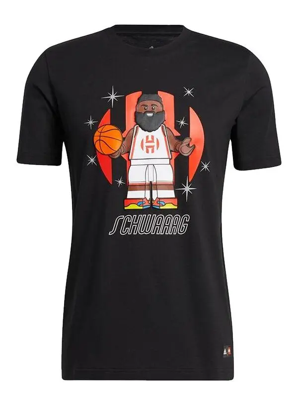 Adidas X Lego Harden Tee White Orange - Black