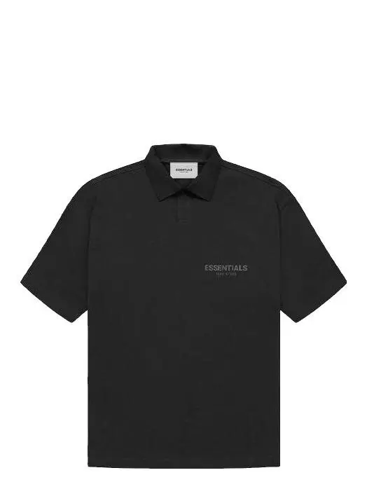 Fear Of God Fw21 Polo Shirt 'stretch Limo - Black