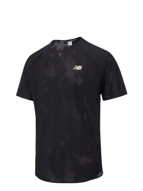 NEW BALANCE Q Speed Jacquard T-shirt - Black