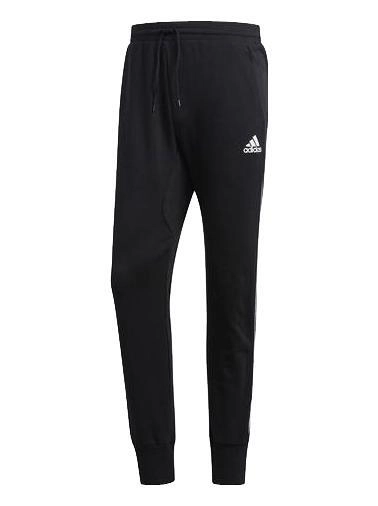 Adidas Logo Knit Drawstring Sports Pants - Black