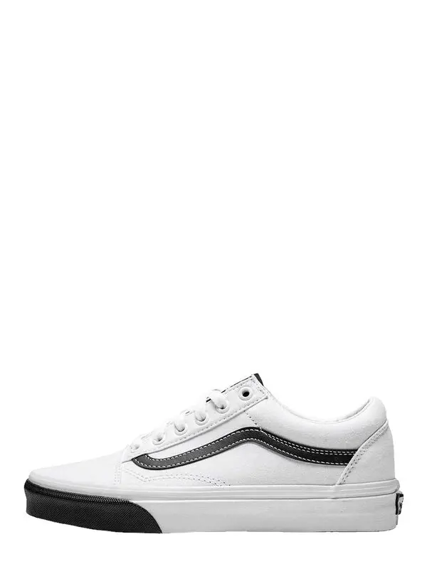 VANS Old Skool Color Block Sneakers - White/black