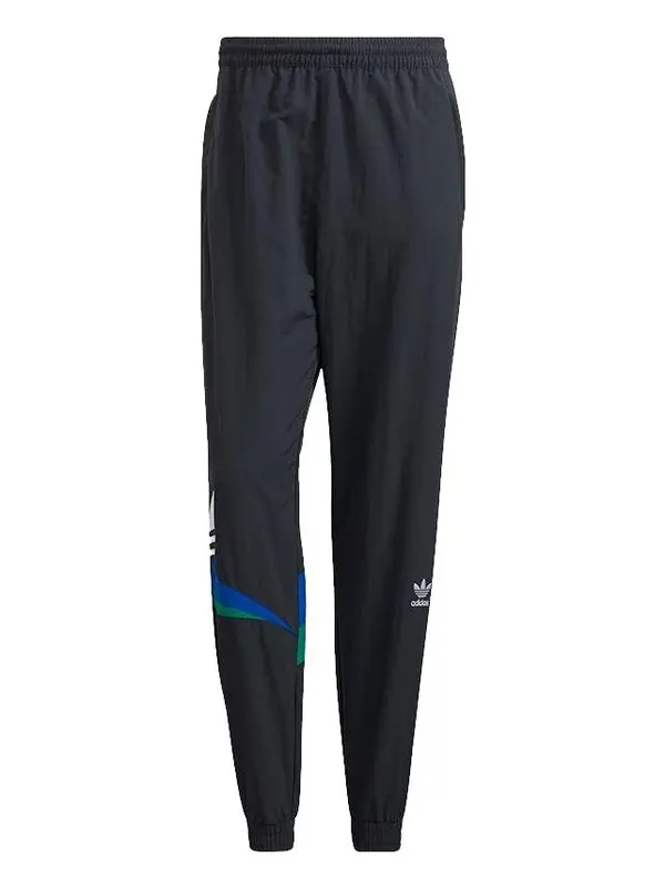 Adidas Originals Ts Pant Large Logo Printing Contrasting Colors Sports Bundle Feet Autumn Pants - Black