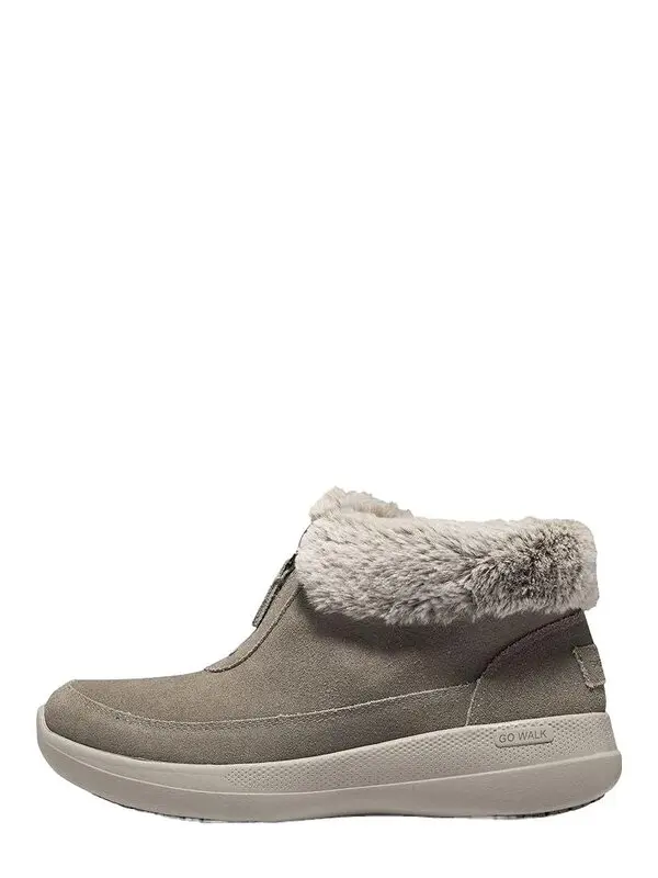 Sketchers Go Walk Stability Ankle Boots - Brown/beige