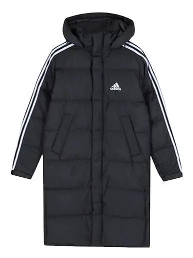 Adidas Long Hooded Down Parka - Black