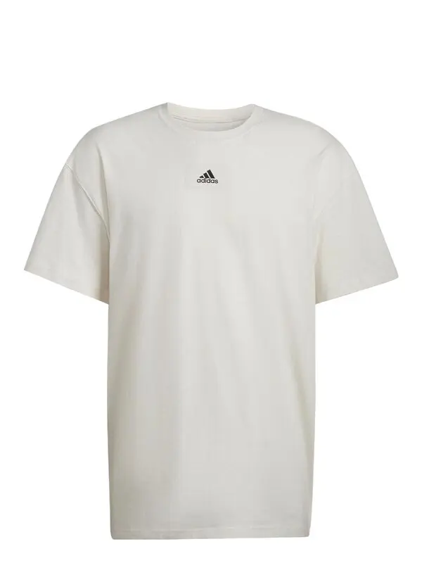 Adidas Solid Color Round Neck Short Sleeve T-shirt - Multi-color