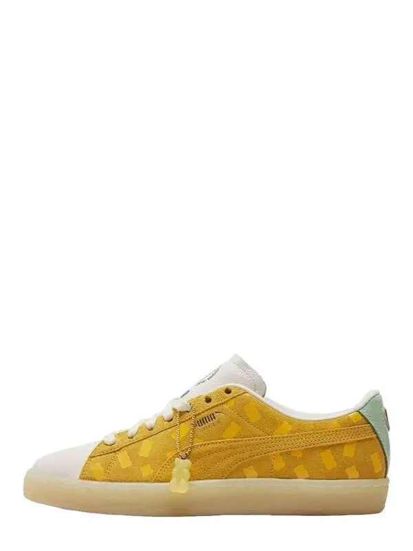 PUMA Haribo X Suede Mix "gummy Bears" Casual Low Top Sneakers - Yellow/light Green