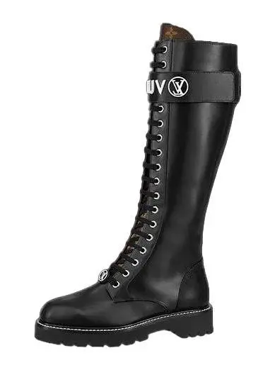 LOUIS VUITTON Territory Flat High Ranger Boots - Black