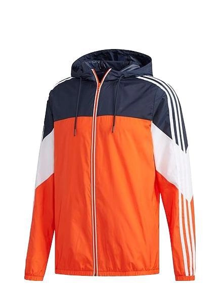 Adidas Neo Colorblock Zip-up Track Jacket - Orange