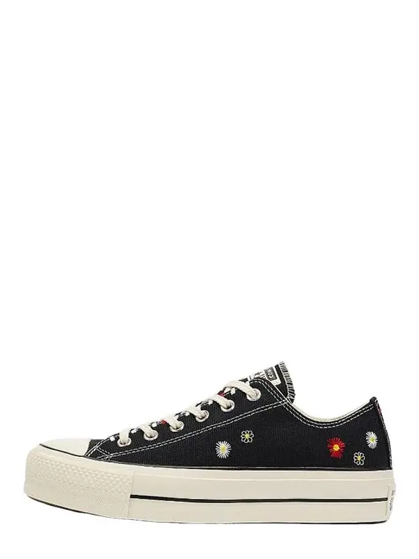 CONVERSE Chuck Taylor All Star Lift Low "daisy Embroidery - Black