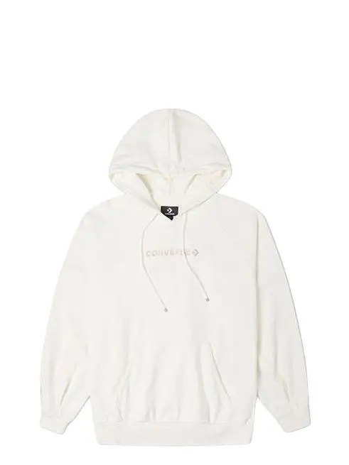 CONVERSE Loose Knit Hoodie - White