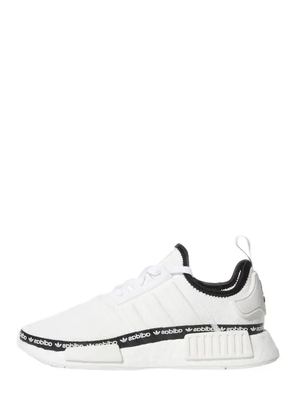 Adidas Nmd_r1 'white Tape Logo' Sneakers - White/black