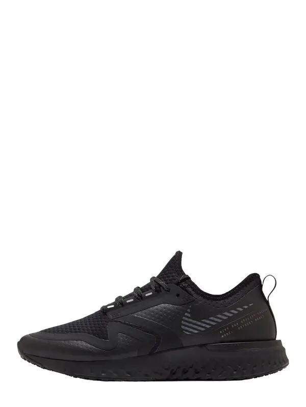 Nike Odyssey React 2 Shield Metallic Silver Athletic Sneakers - Black