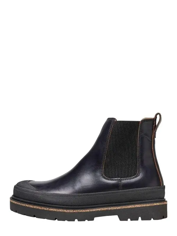 BIRKENSTOCK Prescott Slip-on Waxy Leather Boots - Black