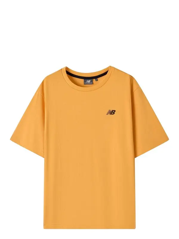 NEW BALANCE Logo Print Crewneck T-shirt - Yellow/black