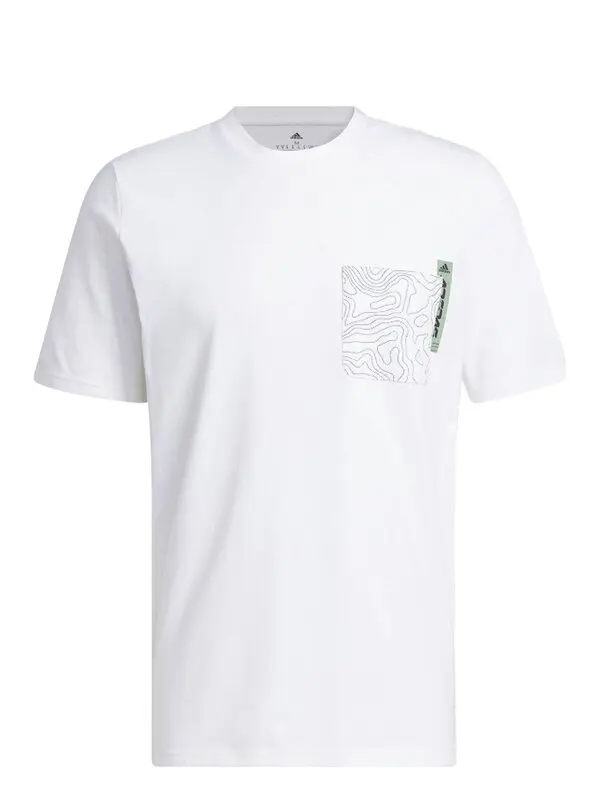 Adidas City Escape Graphic Pocket Tee - White
