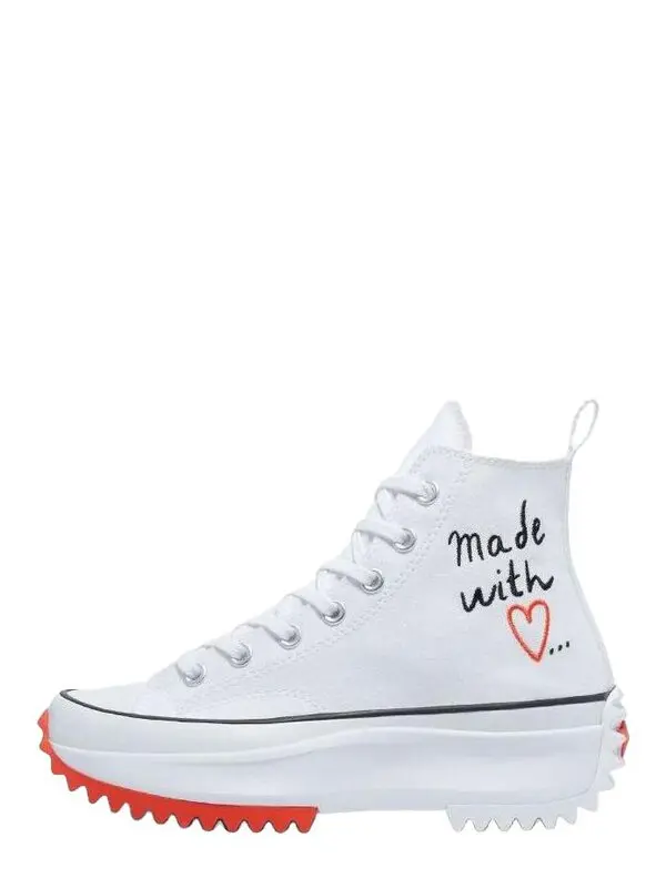 CONVERSE Run Star Hike High Top Sneakers - White/black/red