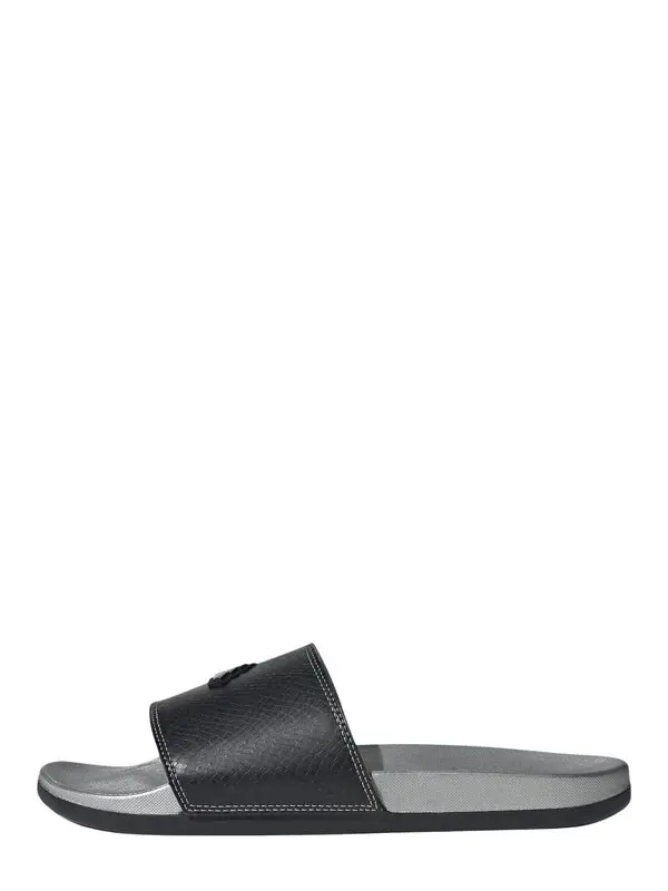 Adidas Adilette Comfort Slides - Core Black/core Black/silver Metallic