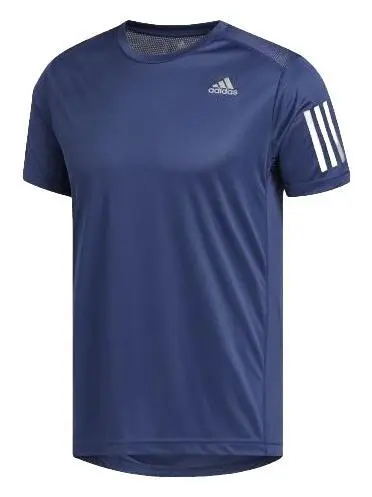 Adidas Own The Run Sports Short Sleeve Tee 'blue Grey - Navy Blue