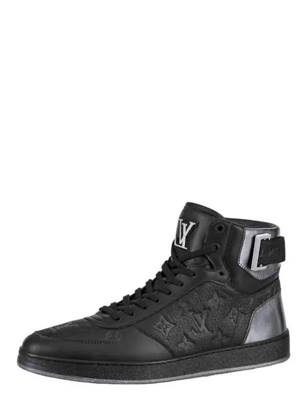 LOUIS VUITTON Rivoli High-top Sneakers - Black/silver