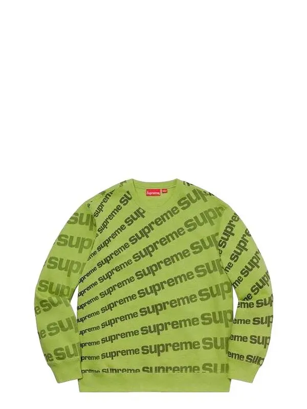Supreme Radial Crewneck - Green/black